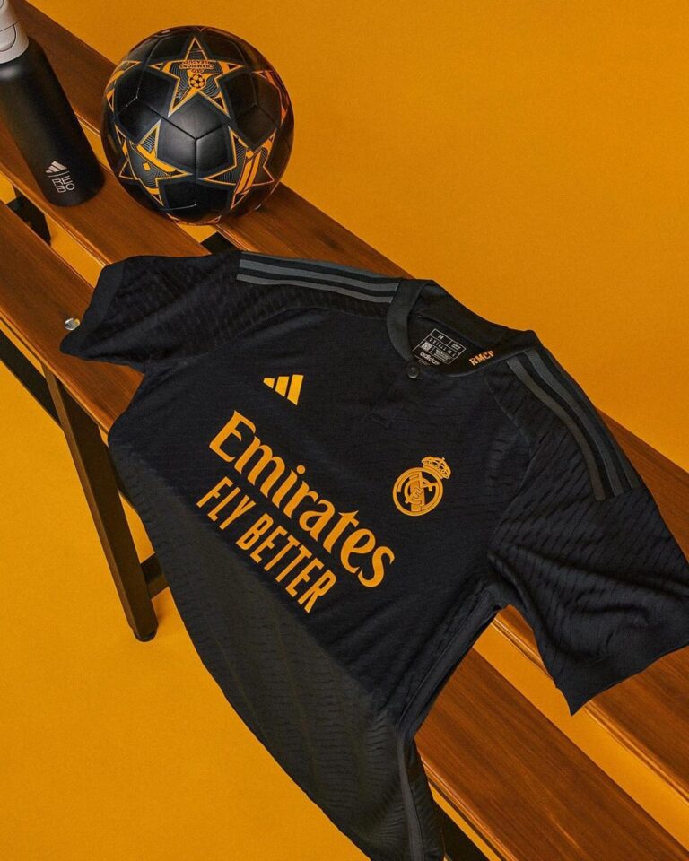 Real Madrid Third Kit 23/24 | Real Madrid Black Jersey 2023 - Jersey ...
