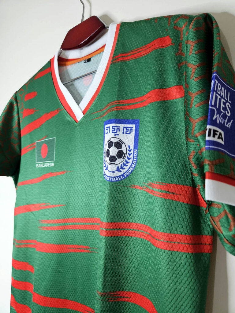 Bangladesh Football Home Jersey 2024 || Authentic BD Football Jersey ...