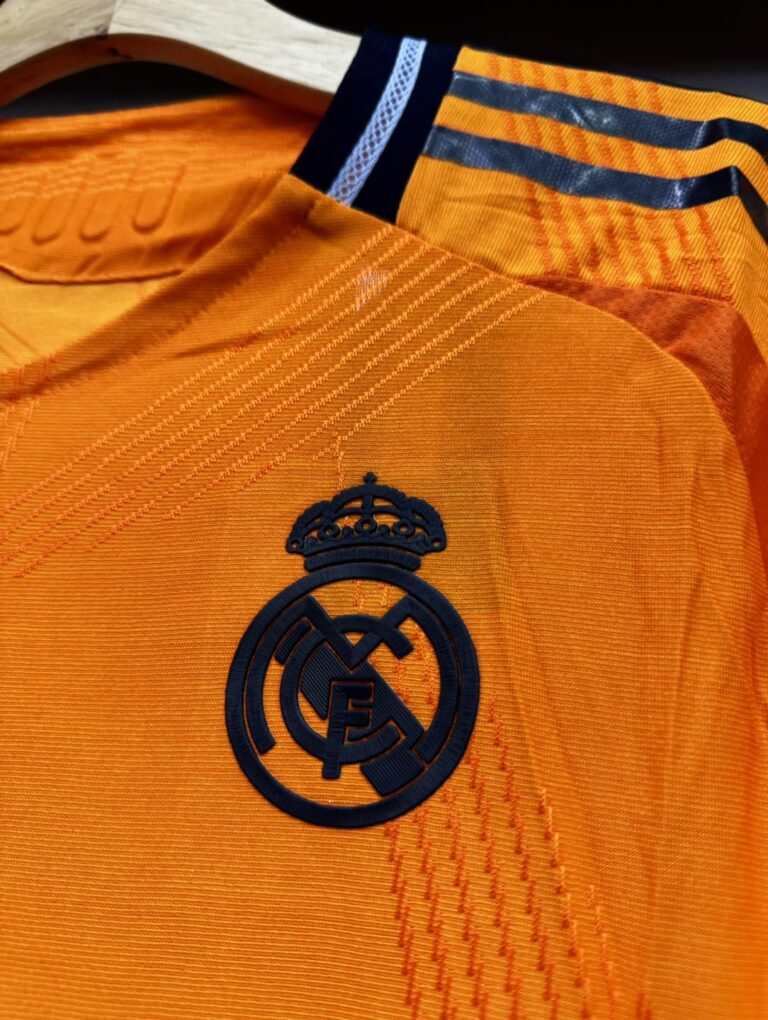 Real Madrid Away Jersey 24/25 | Real Madrid Orange Jersey 2024 - Jersey ...
